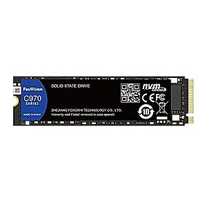 FeuVision SSD 1TB PCIe 4.0 Gen 4, NVMe M.2 Internal Solid State Drive, 3D NAND, Read Speed up to 5000 MB/s, High-end Consumer Level | Storage for PC, Laptops, Gaming and More
