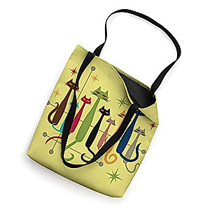 Vintage Retro Mid-Century Modern Look Cats 50s 60s Style Tote Bag