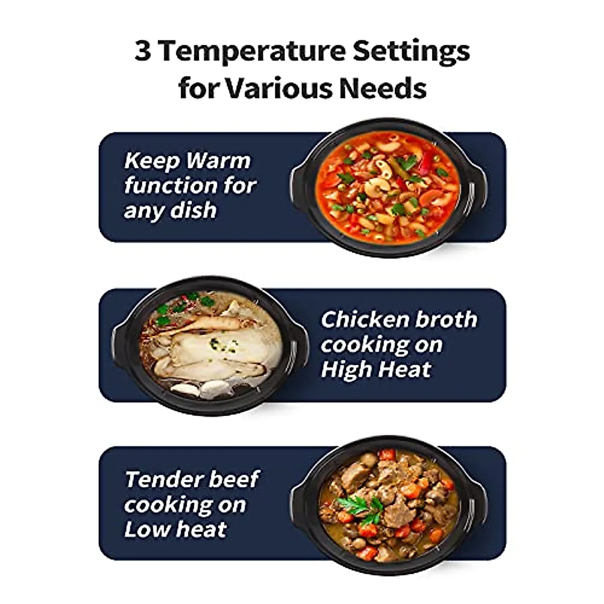KOOC 8.5-Quart Programmable Slow Cooker, Larger than 8 Quart, More Practical than 10 Quart, with Digital Countdown Timer, Free Liners Included for Easy Clean-up, Upgraded Ceramic pot, Adjustable Temp, Nutrient Loss Reduction, Black, Oval…