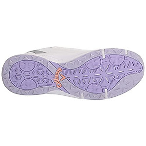 Callaway Women's Coronado v2 SL Golf Shoe, White/Pink, 8