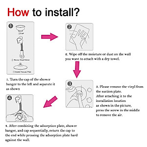 Flexible Dual Vacuum Suction Shower Head Holder, Bends Sideways and Forward, Angle Adjustable, No-Drill Installation (Silver)