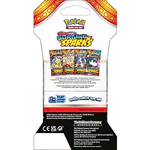 Pokemon TCG Surging Spark – Single Booster Pack – Pack Art May Vary - 10 Cards