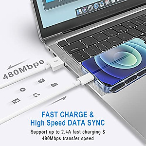 iPhone Charger 6ft 4Pack Apple Charging Cord [Apple Mfi Certified] Lightning Cable 6 Feet Long Cord,Fast iPhone Charging Cable for Apple iPhone 13 Pro Max/12 Mini/11/XR/Xs/X/8/7/6 Plus/5/iPad Air