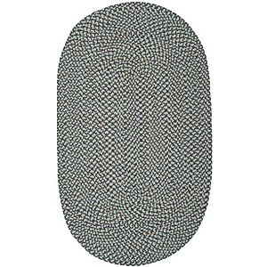 SAFAVIEH Braided Collection 3' x 5' Oval Multi BRD170A Handmade Country Cottage Reversible Cotton Area Rug