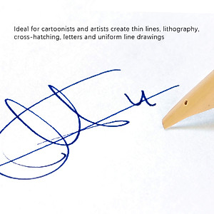 Bamboo Reed Qalam Pens, 5PCS Calligraphy Dip Pen, Vintage Handcrafted Manga Calligraphy Pens for Writing Drawing Painting (Bamboo Tip Set)