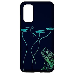Galaxy S20 Bass Fishing Bass Rising Lilly Pad Largemouth Bass Case
