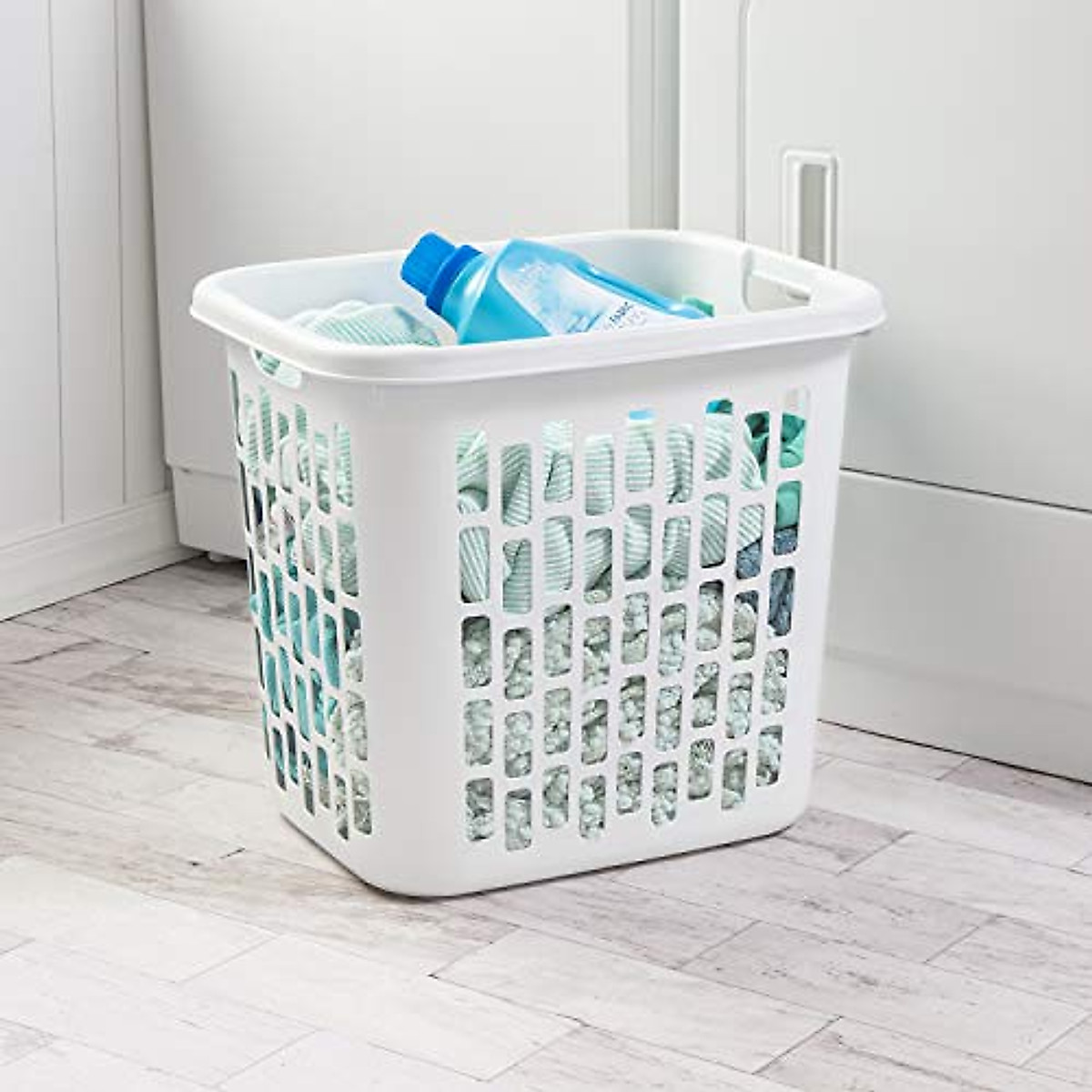 Sterilite 12318004 Laundry Hamper, White (4 pk.)