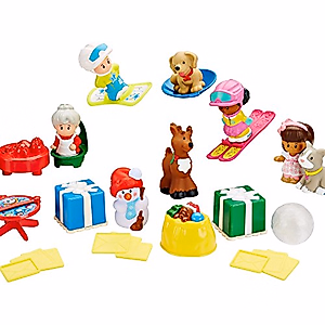 Fisher-Price Little People Toddler Toys Advent Calendar, Set Of 24 Figures & Accessories For Christmas Play Ages 1+ Years