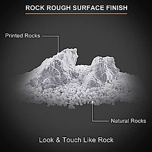 OVERTURE Rock PLA Filament 1.75mm, Rock PLA Roll 1kg Spool (2.2lbs), Dimensional Accuracy +/- 0.03 mm, Fit Most FDM Printer (Rock White)
