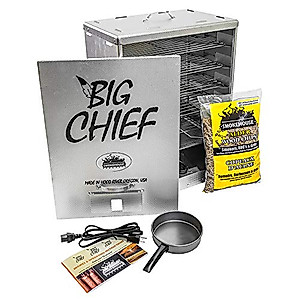 Smokehouse Products Big Chief Front Load Smoker , Silver , Large