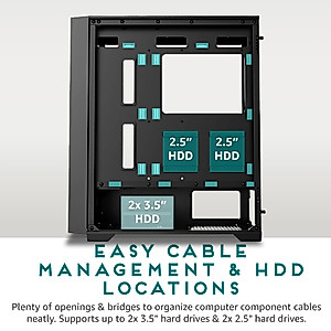 Apevia Predator-PK Mid Tower Gaming Case with 1x Tempered Glass Panel, Top USB3.0/USB2.0/Audio Ports, 4X RGB Fans, Pink Case