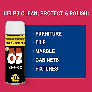 Mohawk Finishing Products OZ Polish Aerosol, Furniture Polish, M107-0860, 13 oz
