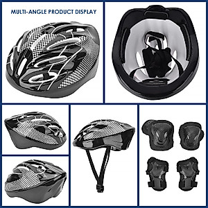 Ruiqas Adult Youth Protective Equipment 7pcs/Set Protective Protective Gear Set for Cycling Scooters Balance Bikes Twister Bikes Outdoor Sports