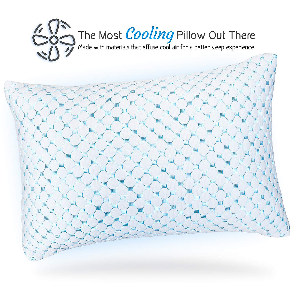 Nestl Cooling Pillow, Shredded Memory Foam Pillows King Size Set of 2, Gel Infused Cool Pillow, Adjustable King Size Pillow for Sleeping, Breathable King Pillow, Washable Removable Bed Pillow Cover