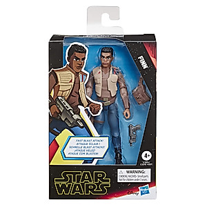STAR WARS Galaxy of Adventures The Rise of Skywalker Finn 5"-Scale Action Figure Toy with Fun Blaster Action Movement