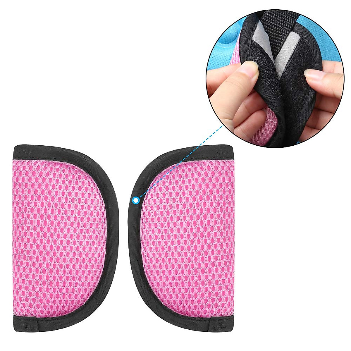 Accmor Car Seat Straps Shoulder Pads for Baby Kids, Soft Car Seat Strap Covers, Seat Belt Covers for Car Seats, Pushchair, Stroller