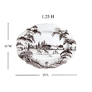 Juliska Country Estate Flint 15" Serving Platter Stable