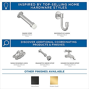 Franklin Brass Bar (4-Pack) Single Wall Hooks 1-Prong Coat/Hat Modern Gold Hooks for Hanging Wall Mount Hanger Clothes, Purse, Bag, Towel Organization Decorative Wall Hooks B47246K-117-C