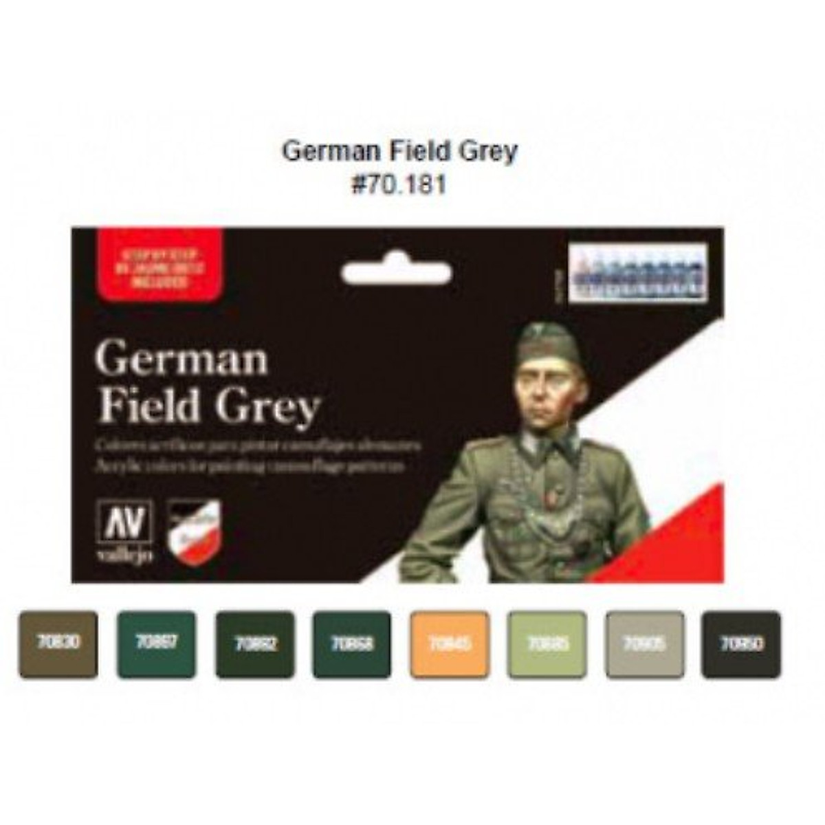 Vallejo German Field Grey Uniform Set, 17ml