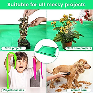 Onlysuki 39.5" X 31.5" Large Repotting Mat for Indoor Plant Transplanting and Dirt Control Portable Potting Tray Plant Gifts for Plant Lovers Gardening Gifts for Women & Men