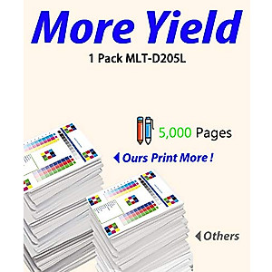 (1-Pack, Black) ColorPrint Compatible MLT-D205L Toner Cartridge Replacement for Samsung D205L MLTD205L 205L Work with ML-3312ND ML-3712ND ML-3712DW SCX-4835FR SCX-5639FR SCX-5739FW Printer