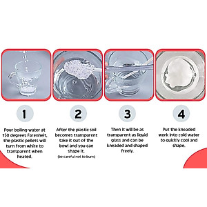 Thermoplastic Beads Pellets Mold-Able Pellets Polymorph 25 Grams for Teeth(Made in Spain)