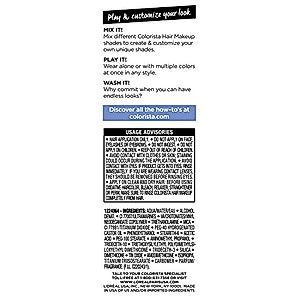 L’Oréal Paris Hair Color Colorista Makeup 1-day for Blondes, Silverblue600, 1 Fluid Ounce