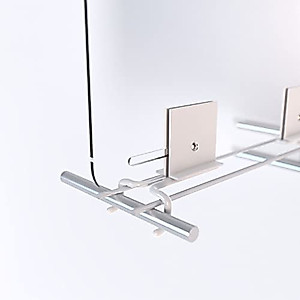 Hmdivor 6 Pack Acrylic Wire Shelf Dividers for Closet Organization Clear Shelf Dividers for Wire Shelves in Bedroom, Kitchen and Office