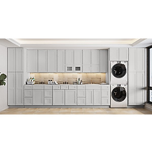 LOVMOR 36'' Bathroom Vanity, Single Sink Storage Unit, Large Capacity for Laundry Room, Kitchen, Shower Room & Utility Room.