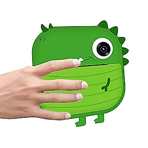 Kids Instant Print Camera | Mini Kids Camera with 2.4in HD Large Screen & Dual Lens - Kids Selfie Digital Camera Electronic Travel Game for Boys and Girls Birthday Gifts Huugy