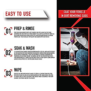 Adam's Polishes Ultra Foam Shampoo 16oz - Our Most Sudsy Car Shampoo Formula Ever - pH Neutral Formula for Safe, Spot Free Cleaning - Ultra Slick Formula That Wont Scratch or Leave Water Spots