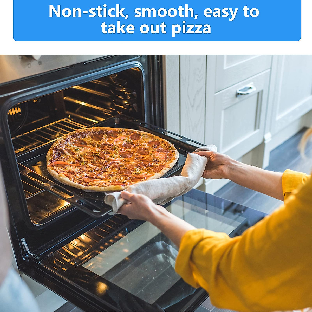 Hemoton Pizza Oven Tools 9 Inches Pizza Pan Even Heating Accessories Non Stick Tray Kitchen Tools Plate Hole Home Baking Bakeware Perforated Aluminum Alloy Kitchen Gadget Perforated Pizza Pan