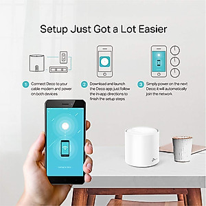TP-Link Deco X20 AX1800 Whole Home Mesh Wi-Fi 6 System Add-on Unit, Up to 2000 sq ft Coverage, Compatible with Amazon Alexa, Antivirus Security Protection and Parental Controls