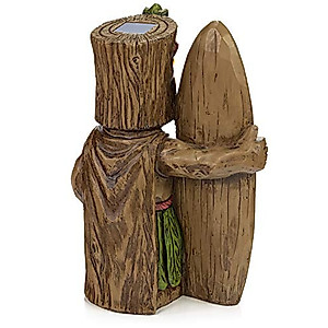 VP Home Tiki Welcome Surfboard & Party Time Solar Powered LED Outdoor Decor Garden Light