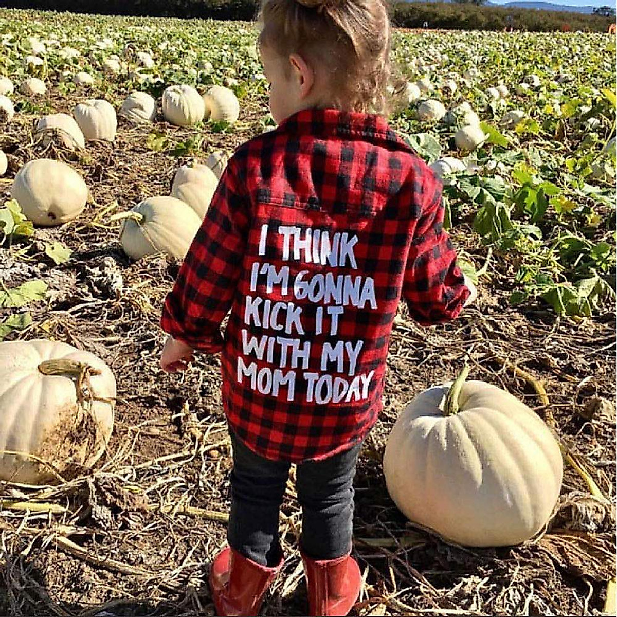 Toddler Long Sleeve Shirt Baby Boy Girl Plaid Top for Toddler Spring Winter Coat for Kid (Red Plaid, 2-3 T)