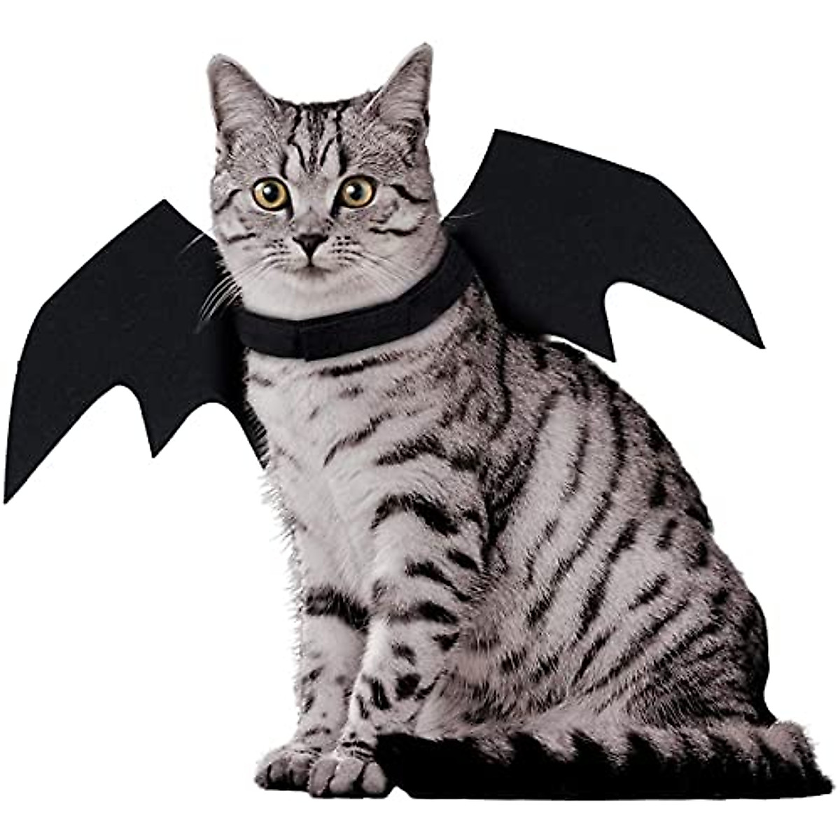 Irichna 2Pack Puppy Cat Bat Wings for Halloween Party Costume, Dog Cat Cosplay Bat Costume, Cute Puppy Cat Dress Up Clothes