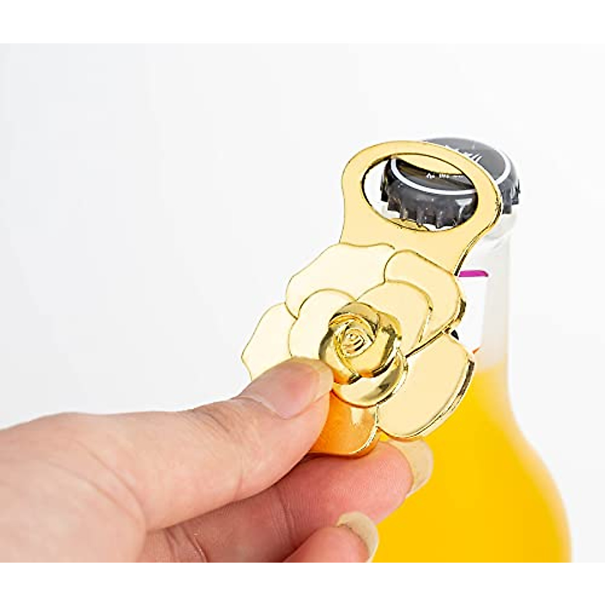 24 Packs Rose Flower Shape Bottle Openers for Wedding Favors to Guests, Bridal Shower Party Gifts, Souvenirs or Decorations for Guests
