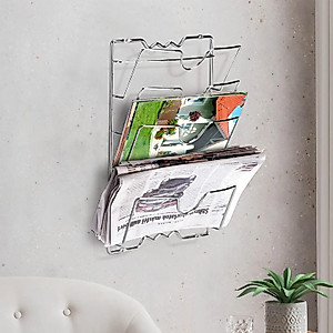 Yosoo Kitchen Hanging Lid Holder, Wall Door Mounted, Stainless Steel, 17.09in x 10.94in x 3.81in