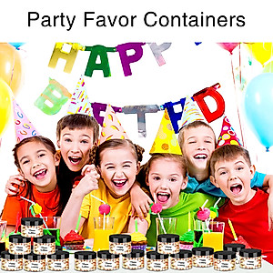 PeacePeo Plastic Jars with Lids, 4OZ Slime Containers 72Pcs Empty Clear Plastic Jars Refillable Plastic Cosmetic Containers with Screw On Lids for Kitchen Use Lotions & Beauty Products