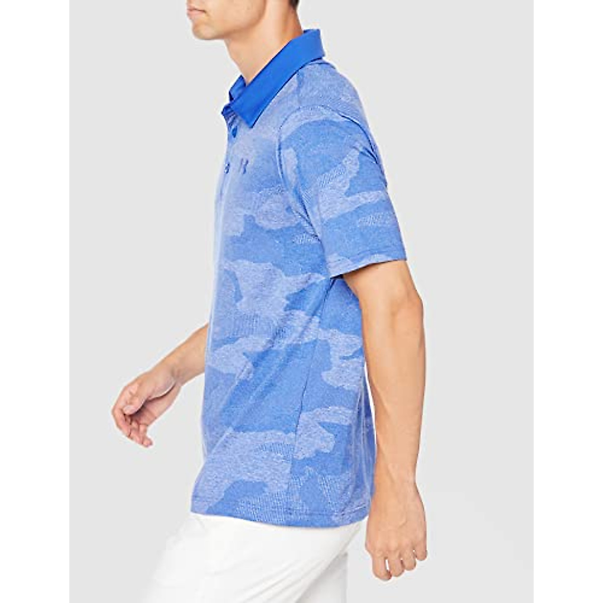 Under Armour Men's Standard Playoff 2.0 Short Sleeve Jacquard Polo, (486) Versa Blue/Oxford Blue/Versa Blue, Large