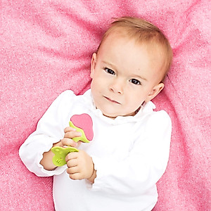 Innobaby Original Teethin Smart EZ Grip Fruit Teether and Sensory Toy for Babies and Toddlers in Berry. BPA Free Teether