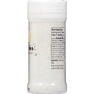Wilton White Sparkling Sugar, Glamour White Sprinkles for Cakes & Cookies, 8 oz.