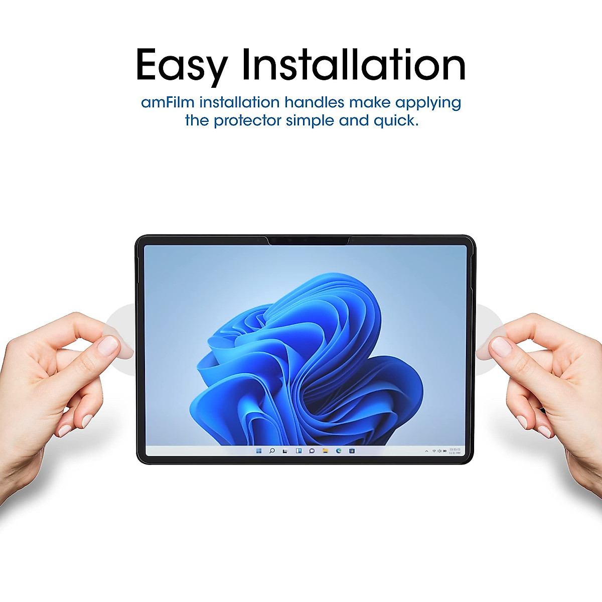 amFilm (2 Pack) Tempered Glass Screen Protector Compatible with Microsoft Surface Pro 11 2024/Surface Pro 10/Surface Pro9 (2022)/Surface Pro8 (2021) and Surface Pro X[13 inch],Support Surface Pen