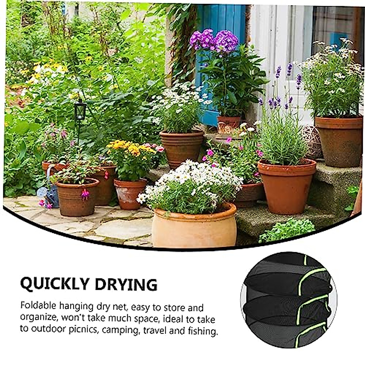 Alipis 2pcs Folding Drying net Collapsible Laundry Drying Rack Plants Outdoor Hanging Clothes Drying Rack Laundry net Collapsible Clothes Drying Rack Laundry Drying Rack Collapsible