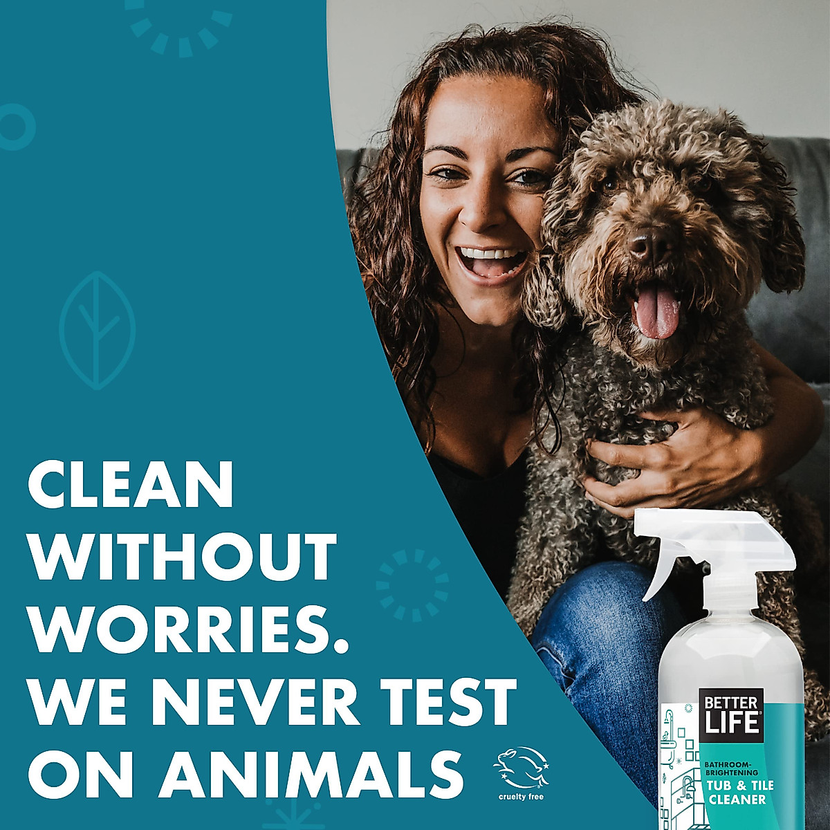 Better Life Natural Tub and Tile Cleaner, Tea Tree and Eucalyptus, 32 Fl Oz (Pack of 2)