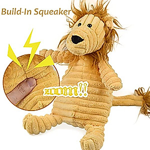 5Pack Dog Squeaky Plush Toys Puppy Toys Assortment Value Bundle Dog Toy for Puppies Bulk Large Dog Teething Toys Pet Chew Toys