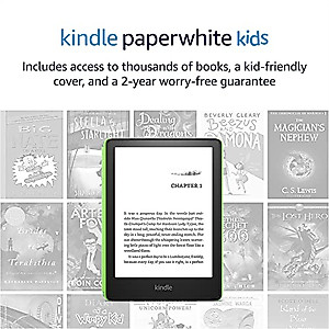 Kindle Paperwhite Kids (8 GB) – Made for reading - access thousands of books with Amazon Kids+, 2-year worry-free guarantee