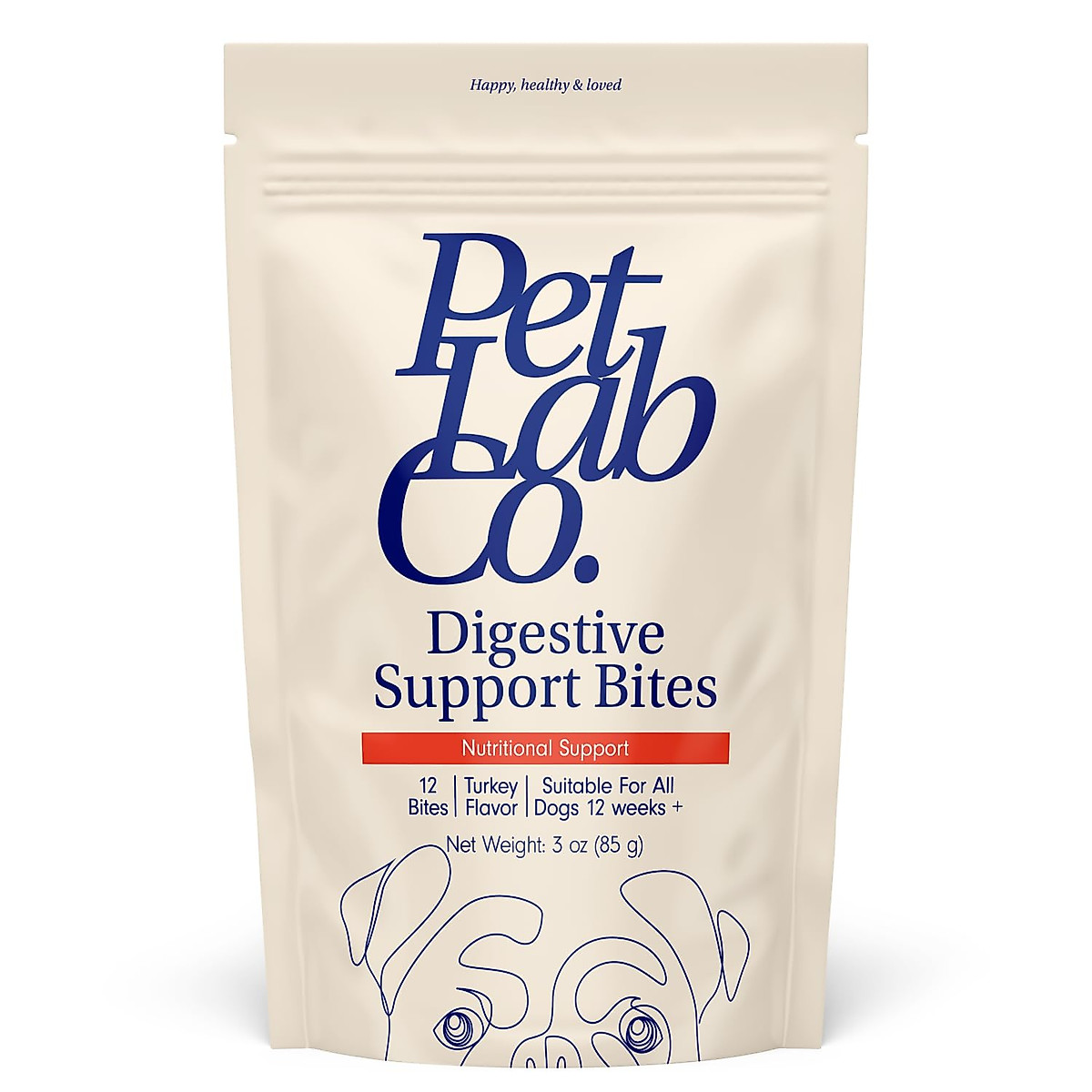 PetLab Co. Digestive Support Bites - Dog Training Treats - Chewy Dog Treats to Support Gut Health - Training Treats for Dogs - Premium Ingredients and Nutritional Benefits - Delicious Puppy Treats