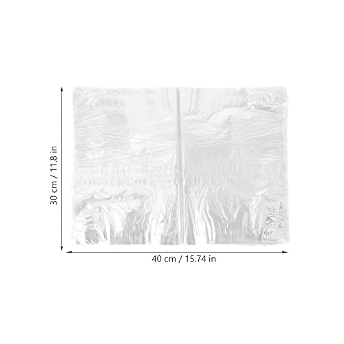 TEHAUX Shrink Wrap Bags, 100 Pcs 12x16 Inches Clear PVC Heat Shrink Wrap for Packagaing Soap, Bath Bombs, Candles, Small Gifts, Jars and Homemade DIY Projects