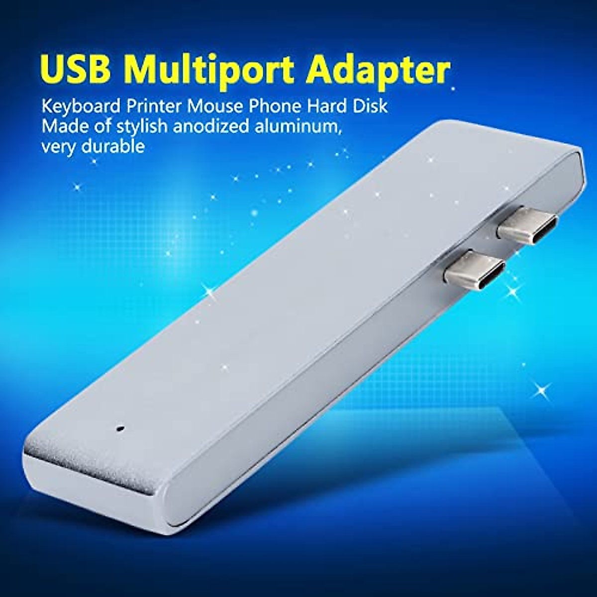 USB Hub, Multiport 7 in 2 Mini USB Adapter for